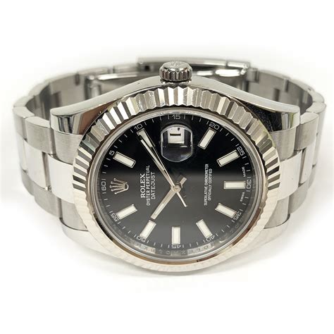 Rolex Datejust 116334 41 Mm Black Dial 2013 Pre Owned