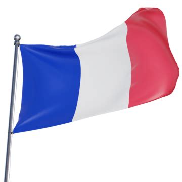 France Flag Waving With Pole France Flag Waving France Flag Waving