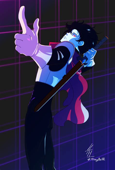 Kris Act Pose Fan Art Deltarune