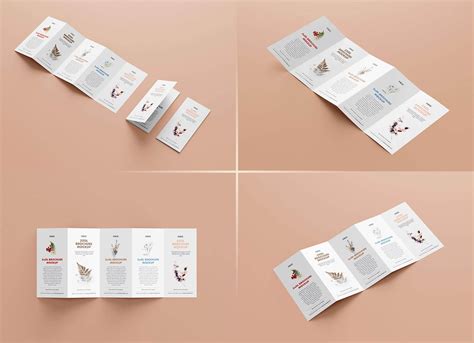 5 Panel Roll Fold Brochure Template 5 Panel Roll Fold Brochure Template