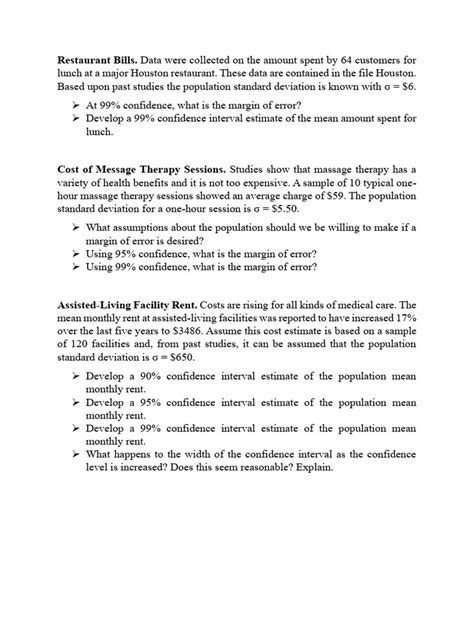 Session 11 Practice Download Free Pdf Margin Of Error Standard Deviation