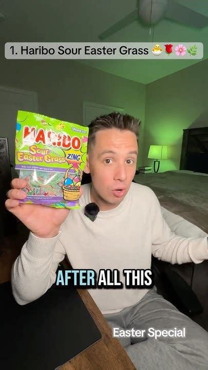 International Snack Review Haribo Sour Easter Grass 🇺🇸 Usa Snacks
