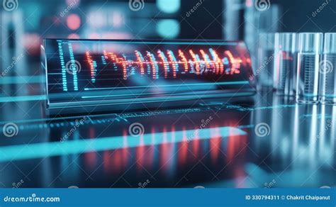 Holographic Display Of A Gene Sequence With Highlighted Epigenetic