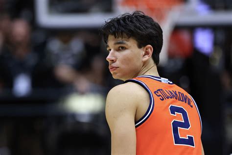 Illinois Andrej Stojakovic Questionable Vs Wisconsin Basketball