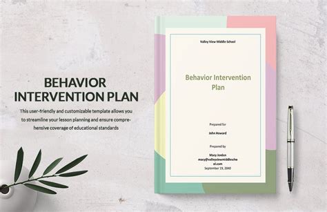 Free Behavior Intervention Plan Templates Editable And Printable