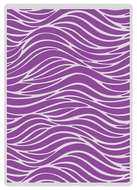 Gemini Gentle Waves Embossing Folder Papercraft Maniac