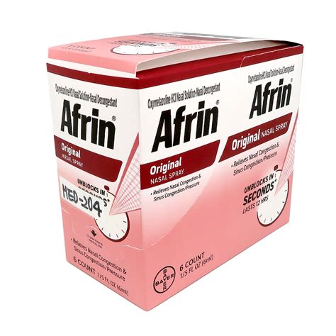 Afrin Nasal Spray Original 6pk Gl Trading