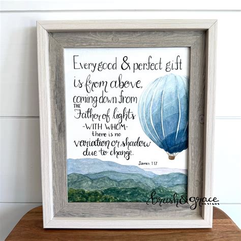 James 1 17 Scripture Download Air Balloon Landscape Every Good And