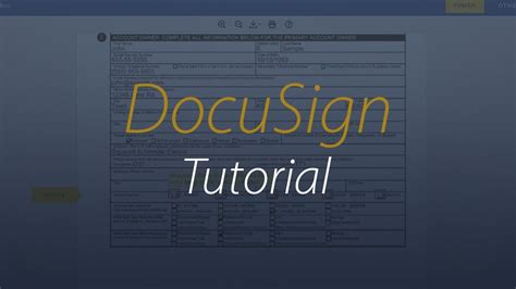 Docusign Tutorial Youtube