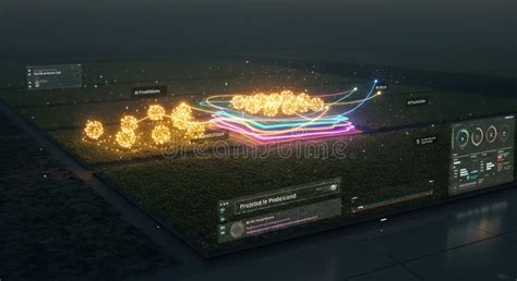 Smart Agriculture Futuristic Farm Technology Ai Precision Farming Data Analytics Stock