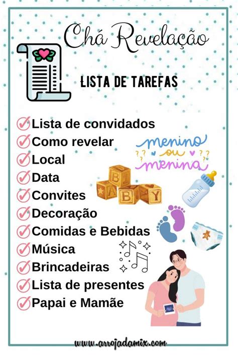 Como Organizar Chá Revelação Arrojada Mix Dicas De Beleza Moda