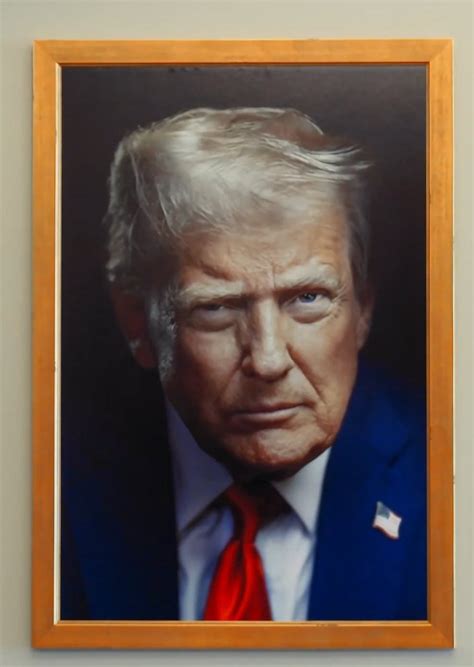 White House Unveils New Official Portrait Of President Trump For Second