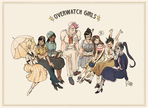 D Va Mercy Tracer Mei Widowmaker And More Overwatch And More