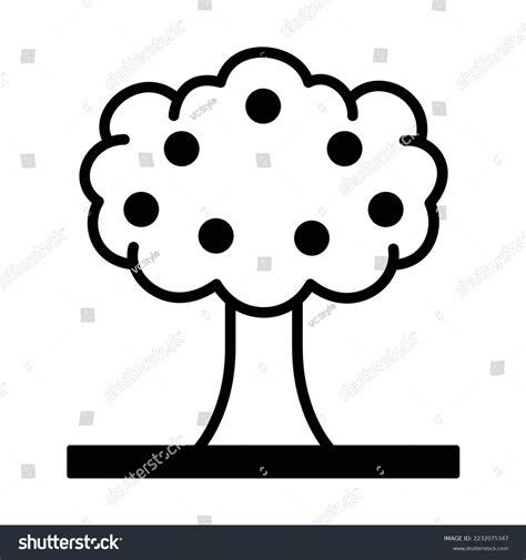 Fruit Tree Vector Icon Fully Editable Stock Vector Royalty Free 2232075347 Shutterstock