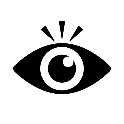 Notice Eye Silhouette Icon Surprise Eye Vector 26381371 Vector Art