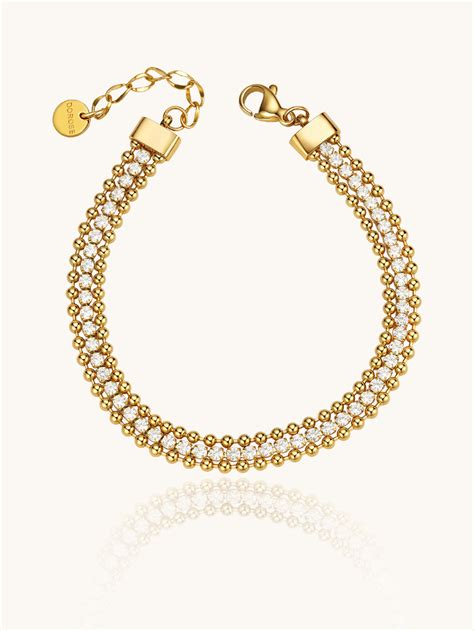 Sparkling Dot Armband Gold