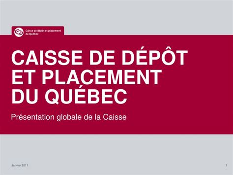 Ppt Caisse De DÉpÔt Et Placement Du QuÉbec Powerpoint Presentation