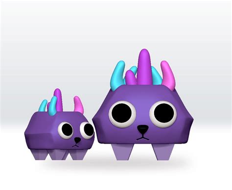 🗺️ Dandys World Thorned Geode Pebble Stl 3d Model Character Fanart