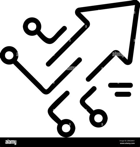 Tech Growth Analysis Icon Vector Outline Illustration Stock Vector Image And Art Alamy