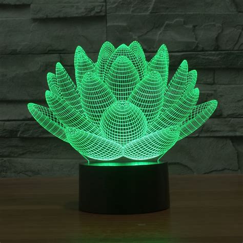 Lotus Flower 3d Led Lamp Ultimate Lamps 3d Led Lamps
