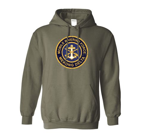Mobile Riverine Force Mekong Delta Hooded Sweatshirt Vietnam Service Hooded Sweatshirts