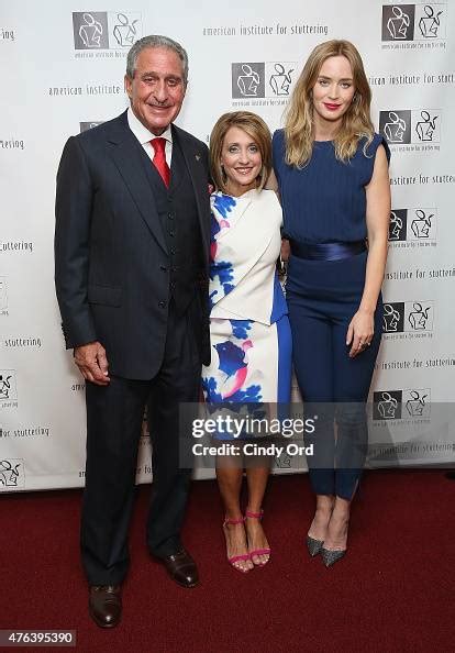 Arthur Blank Angie Macuga And Emily Blunt Attend American Institute