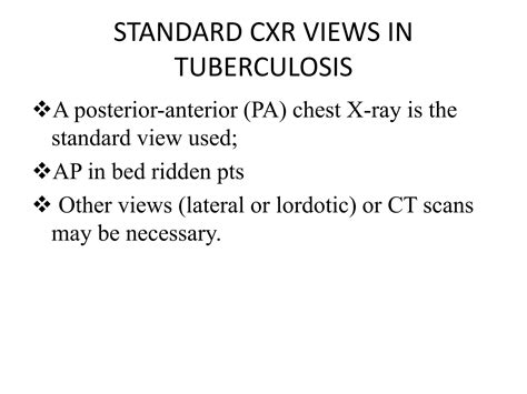 Cxr Interpretation In Tb Patients Pptx