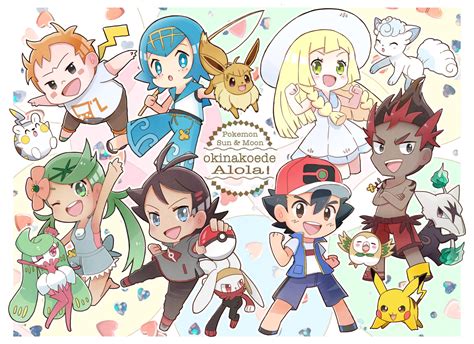 Pikachu Lillie Ash Ketchum Eevee Rowlet And 10 More Pokemon And 3