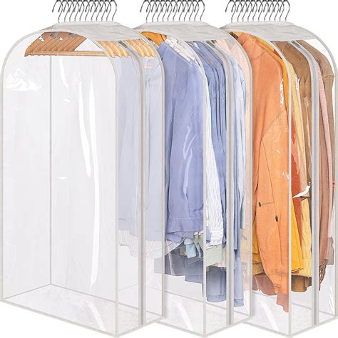 Bamalu 4 Packs 40 Clear Garment Bags For Hanging Clothes