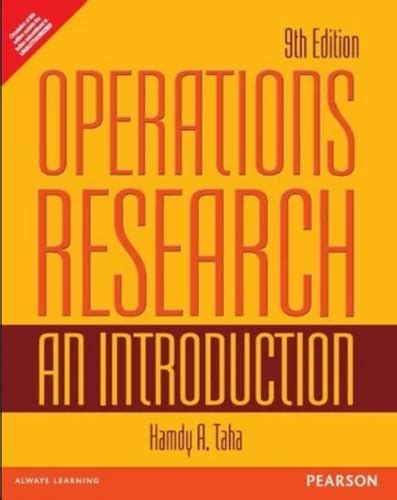 Operations Research An Introduction Book At ₹ 698piece Id 17816488862
