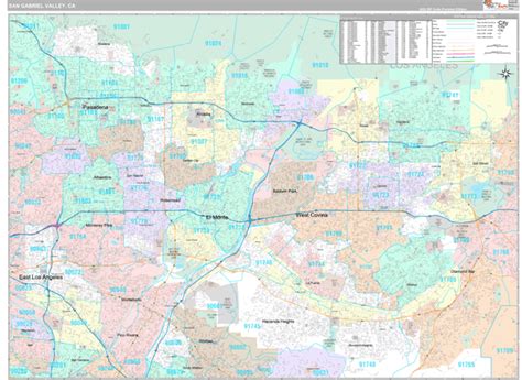 San Gabriel Area Map