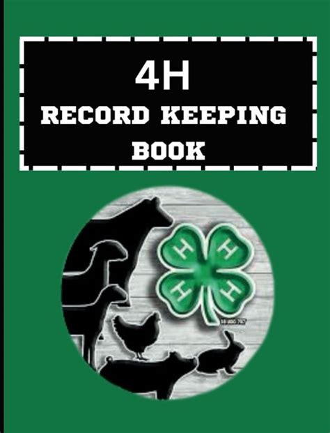 4h Exhibitor Record Keeping Notebook