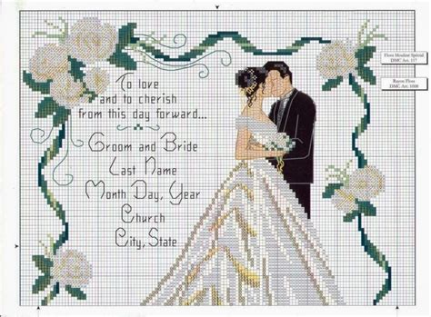Baúl De Punto De Cruz Bodas Novios