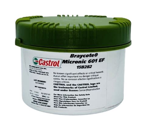 Castrol Braycote Micronic 601 Ef Syringe 2oz