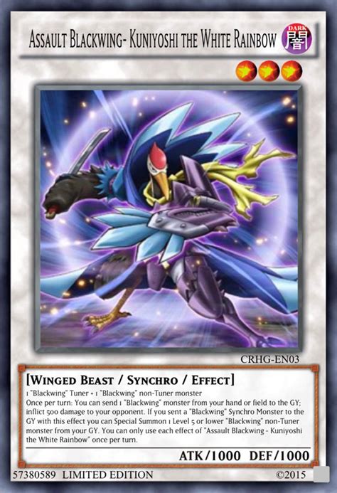 Assault Blackwing Kuniyoshi The White Rainbow By Kingofspades1997 On