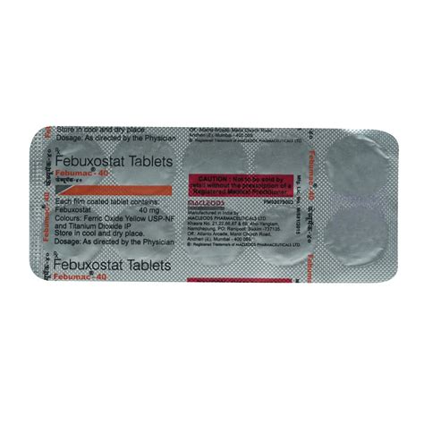 Febumac 40 Tablet 10s Price Uses Side Effects Composition Apollo