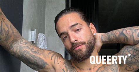 Maluma Flashes His Hairy Pits And Tatted Abs In Nothing But A Towel And Now Were Drenched
