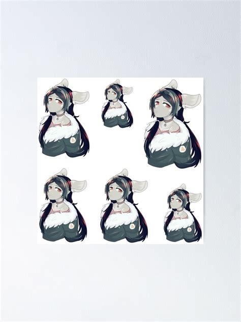 Anime Mouse Girl Sticker Pack Poster For Sale By Nyamelon Redbubble