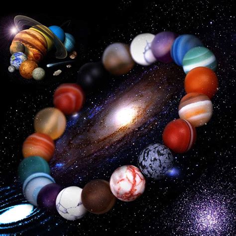 Amazoncom Solar System Jewelry Solar System Bracelet Pluto Moon