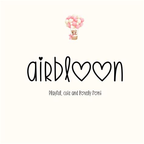 Balloon Font Handwritten Digital Note Taking Font Love Note Font Cute Note Font