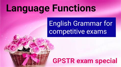 Language Functions In English Scoring Target