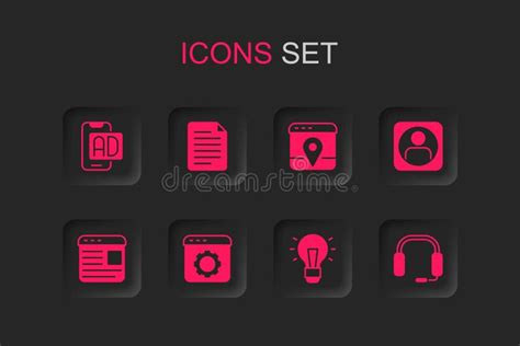 Set Browser Setting File Document Advertising Light Bulb Create