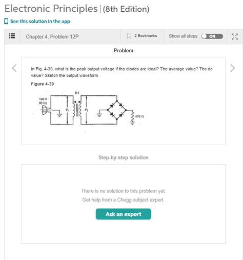 Solved Electronic Principles 8th Edition See This