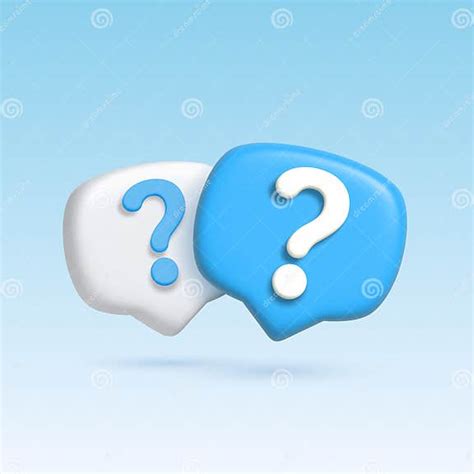 3d Speech Bubble Icon With Question Mark Stock Vector Illustration Of Minimal Speech 309713923