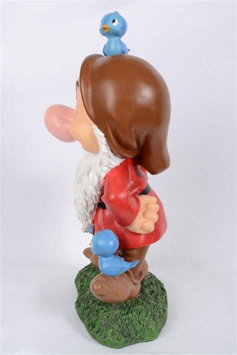 Disney Grumpy Dwarf Xl Garden Statue With Bluebirds 16 Tall 4073165506