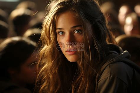 复杂情绪的女学生高清图片下载 正版图片600704665 摄图网