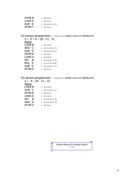 Mnemonic Instruction Pdf