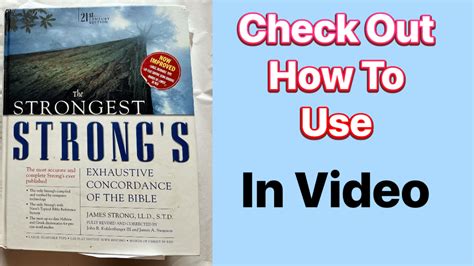 Watch Strongest Strongs Concordance Of The Bible On Amazon Live