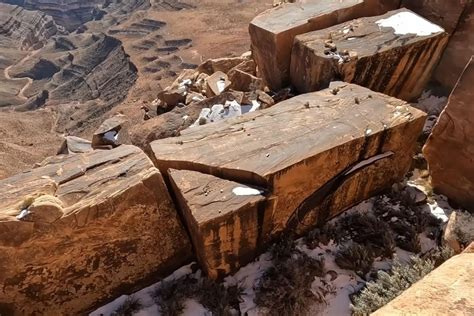 Ancient Quarry Mysterious Site In The Corner Of Utah