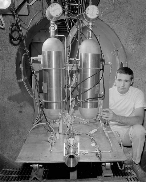 Hydrazine Thruster Engine Test Stand And Instrument Panel Nara
